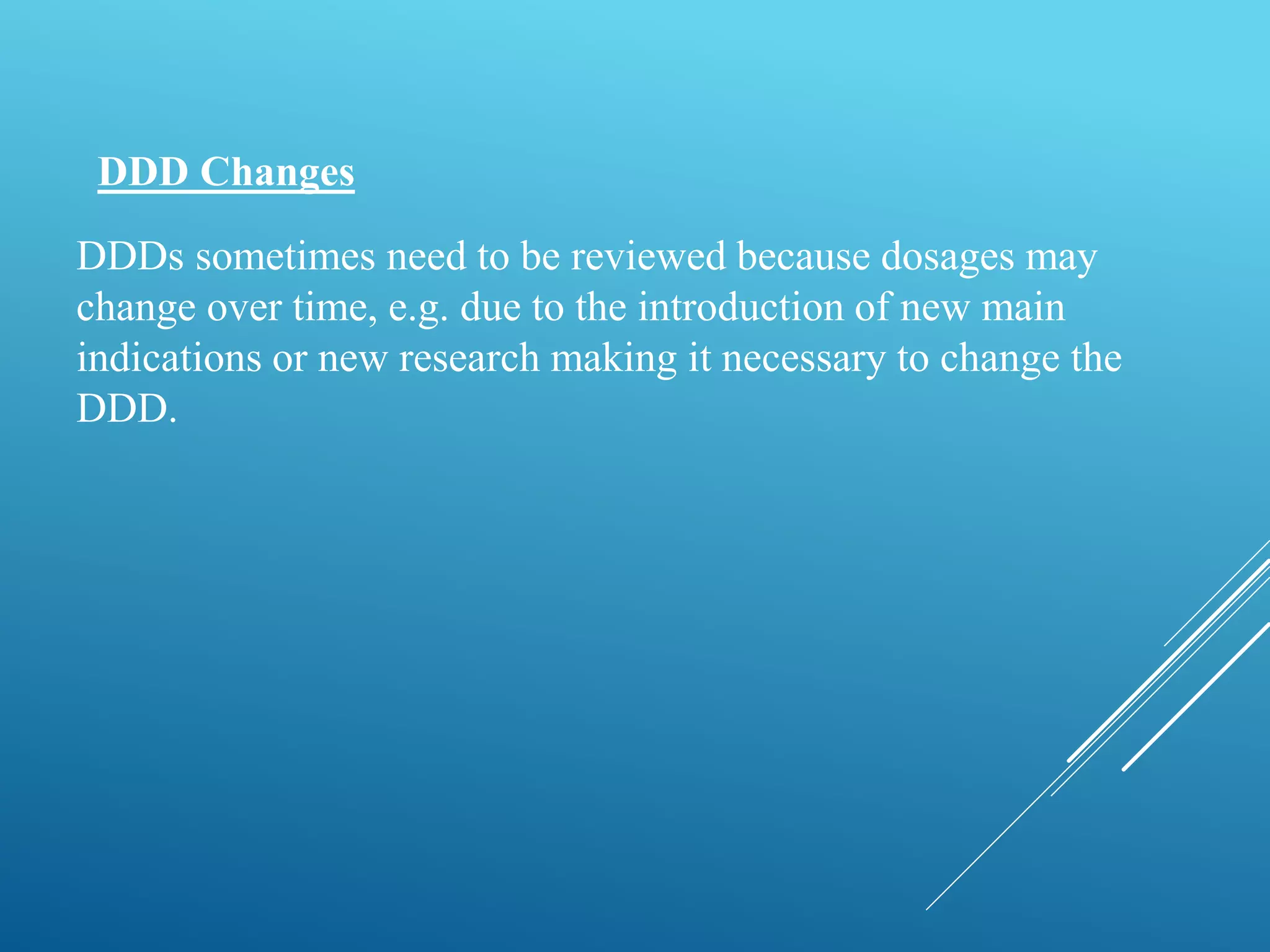 Defined daily dose-DDD | PDF