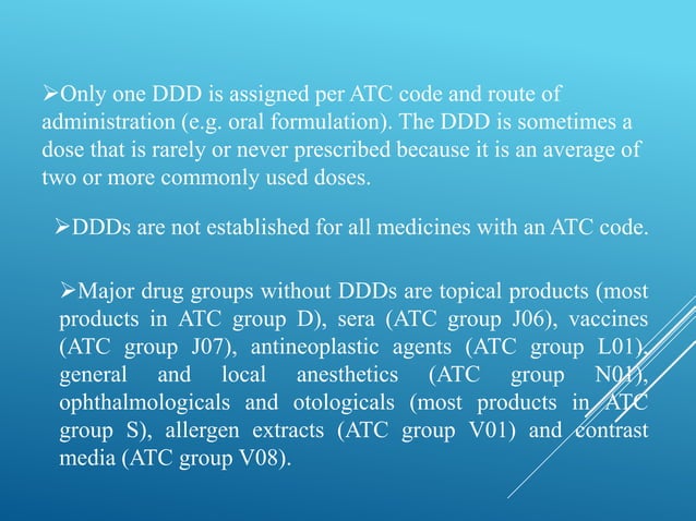 Defined daily dose-DDD | PDF