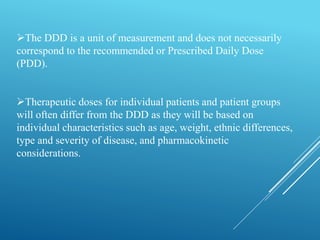 Defined daily dose-DDD | PDF