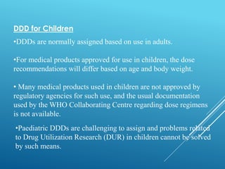 Defined daily dose-DDD | PDF