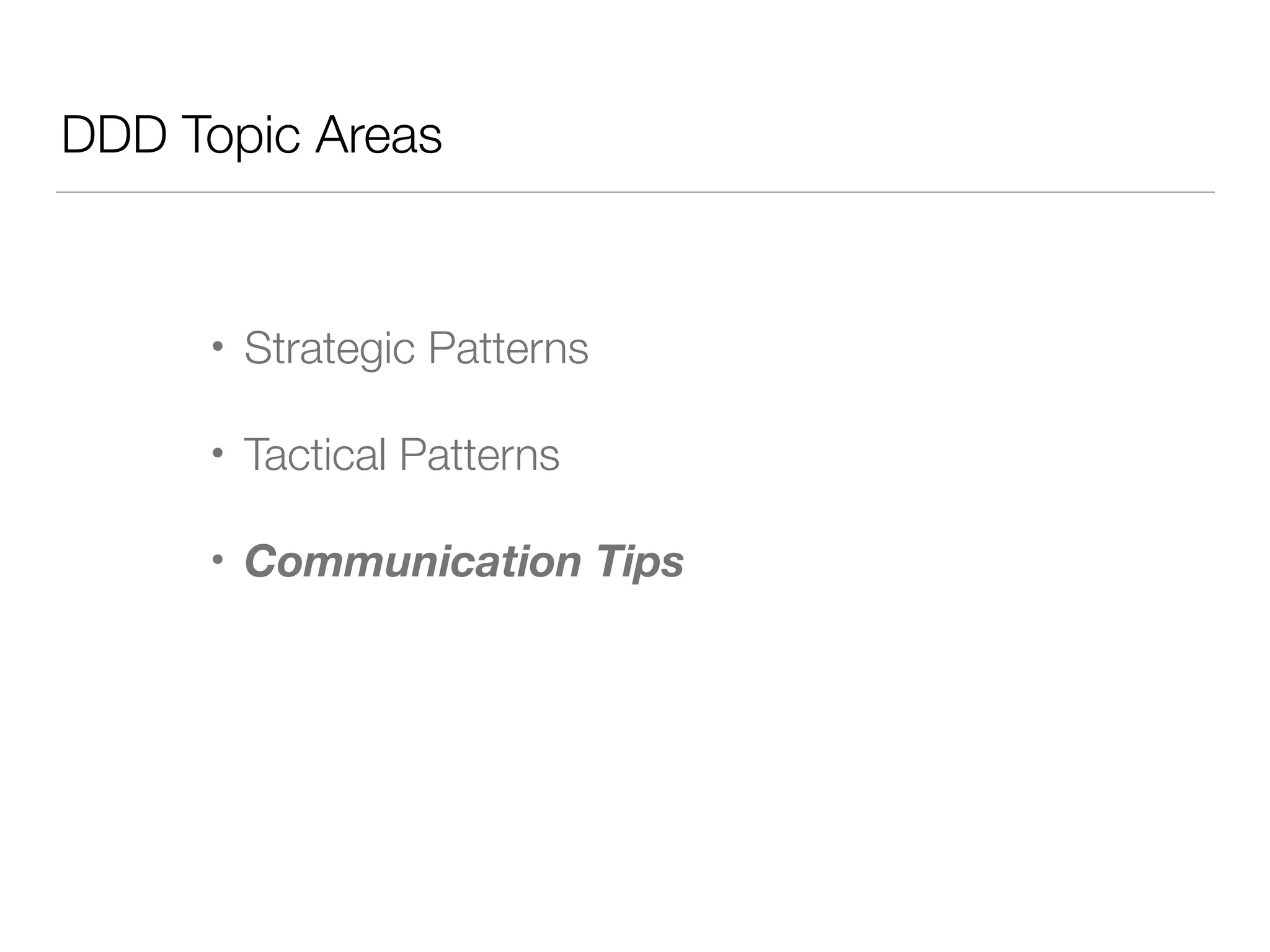 2019-Nov: Domain Driven Design (DDD) and when not to use it | PDF