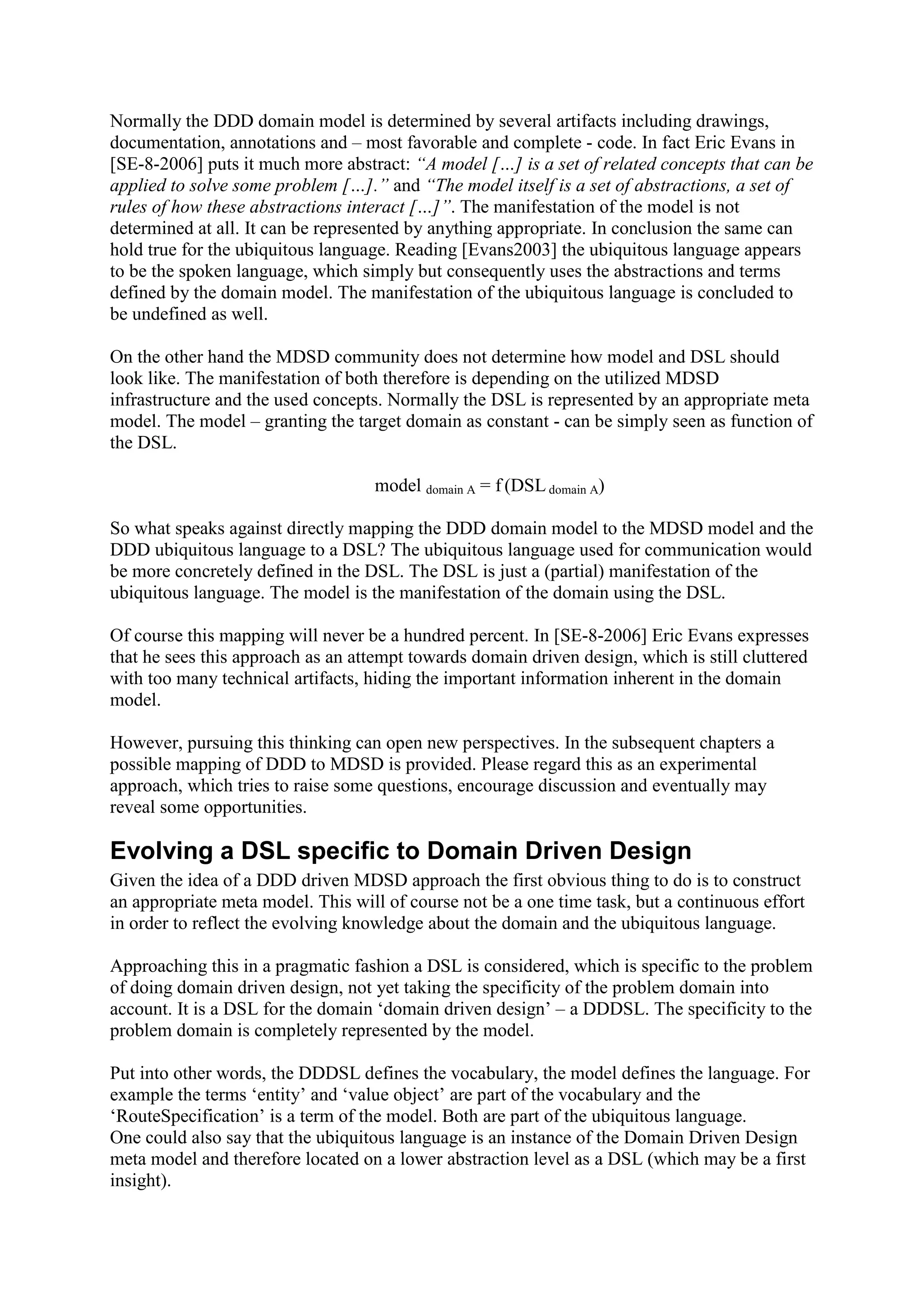 Domain Driven Design and Model Driven Software Development | PDF