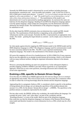 Domain Driven Design and Model Driven Software Development | PDF