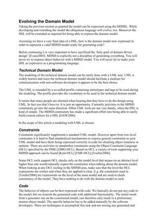 Domain Driven Design and Model Driven Software Development | PDF