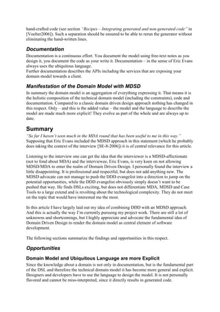 Domain Driven Design and Model Driven Software Development | PDF
