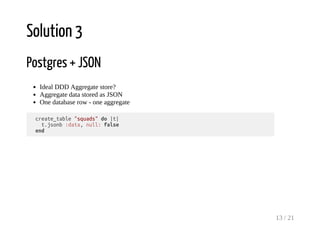 DDD, Rails and persistence | PDF