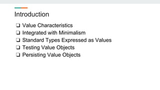 DDD Reading Club Sharing Ch. 6 Value Object | PPT