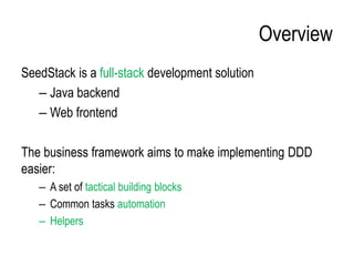 Domain-Driven Design with SeedStack | PPT