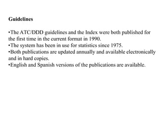 Defined Daily Dose (DDD) ATC codesDDD 4-2.pptx