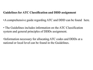 Defined Daily Dose (DDD) ATC codesDDD 4-2.pptx