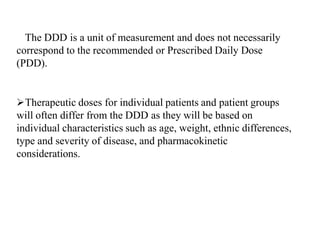 Defined Daily Dose (DDD) ATC codesDDD 4-2.pptx