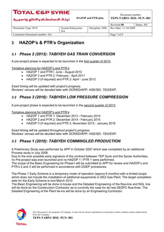 TEPS-TABPJ- HSE- PLN- 001 | PDF