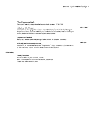 Richard Lopez del Rincon Resume | DOCX