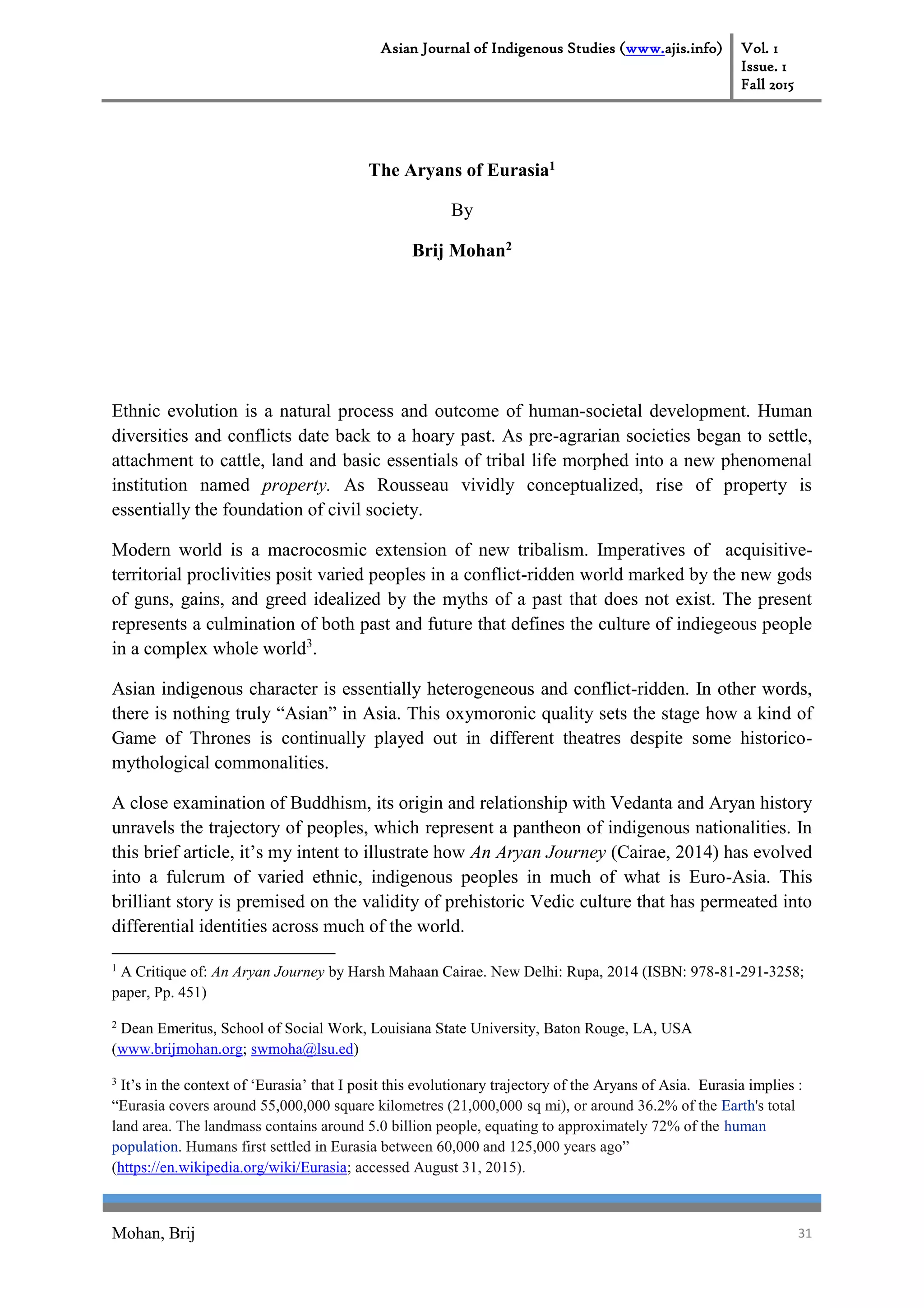 Aryans ofEURASIA | PDF