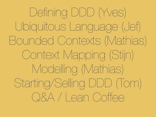 DDD Basics: Bounded Contexts, Modelling - Kortrijk Edition | PPT