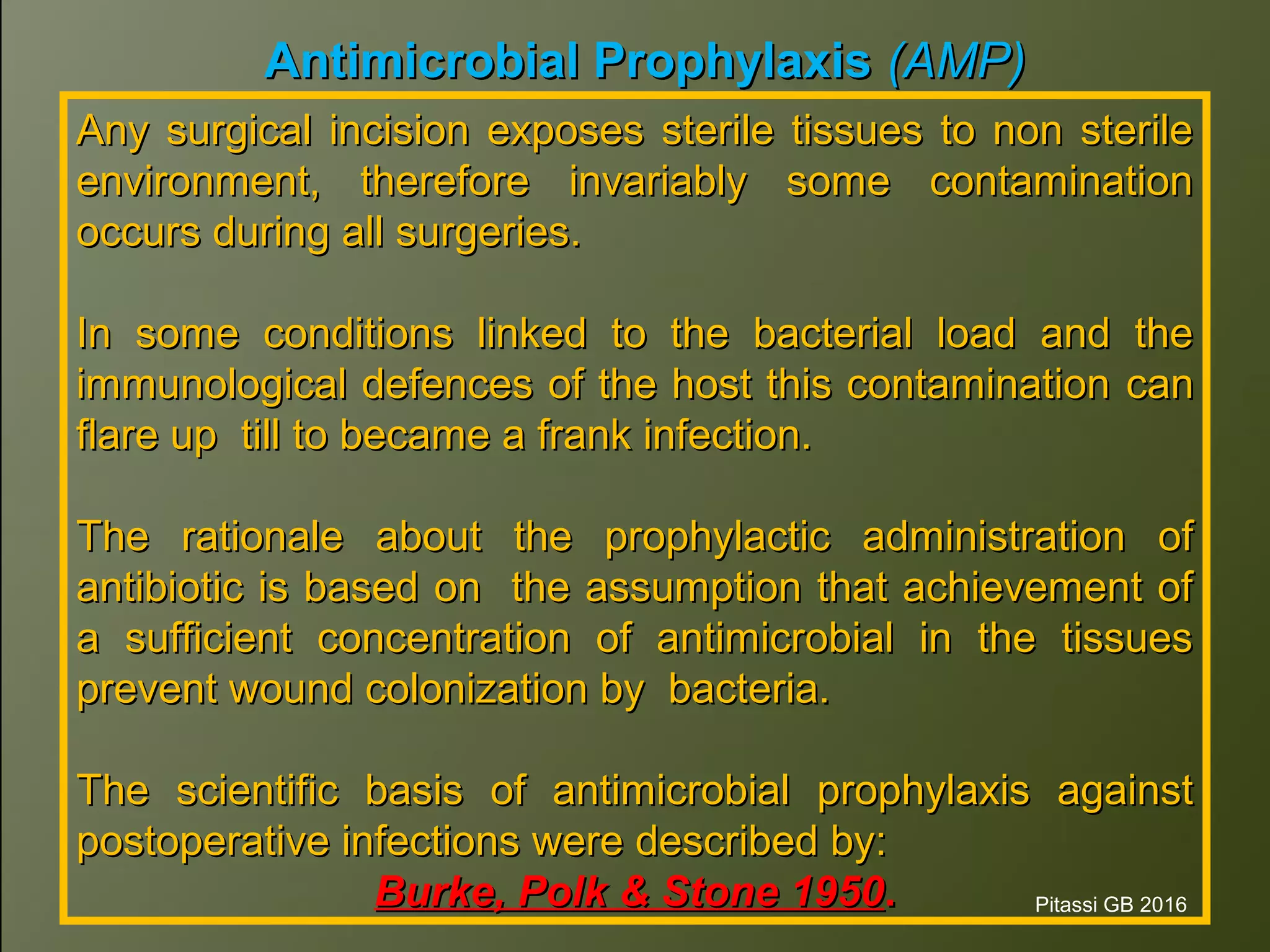 Prophylaxis & Prevention of Postoperative Surgical Wound Infections in ...