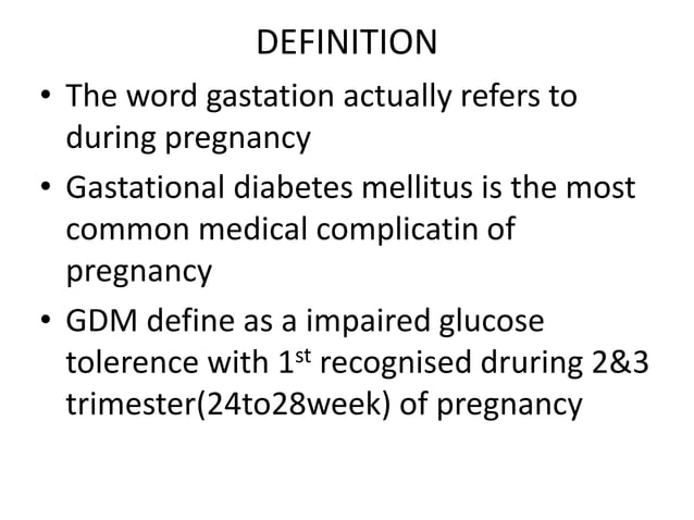 DM IN PREGNANCY | PPTX