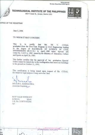 DFA School Certificate | PDF | Professional School | Postgraduate Education