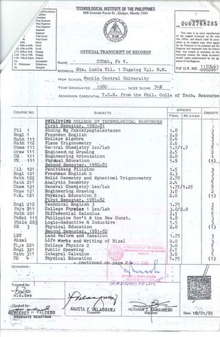 DFA School Certificate | PDF