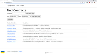 "Applying DDD Thinking to EF Core Search Filters", Julie Lerman | PPT