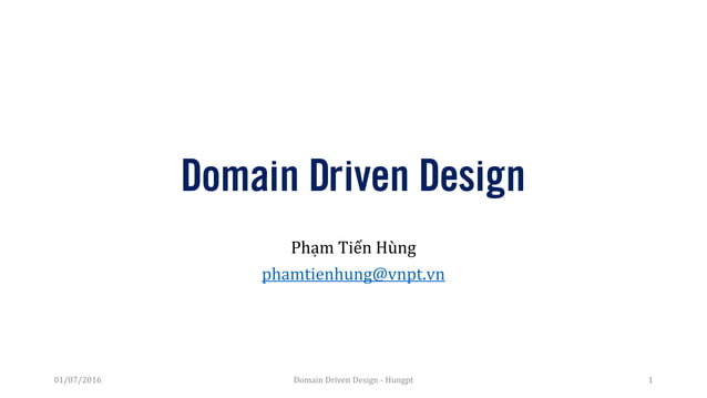Domain Driven Design Introduction | PDF