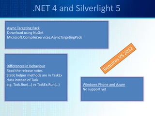 Async Programming in C# 5 | PPT