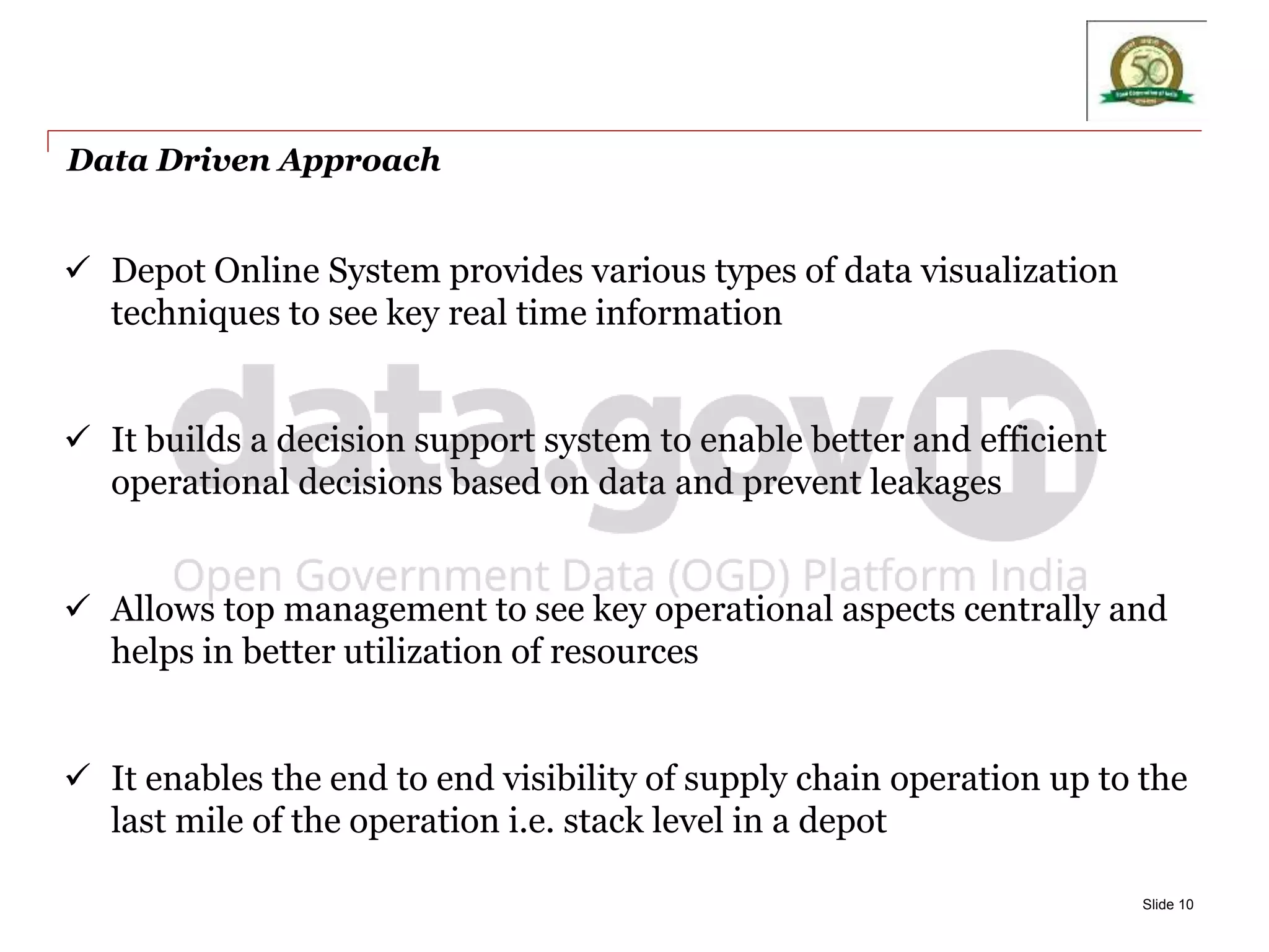 A Case Study on FCI Depot online System | PPTX
