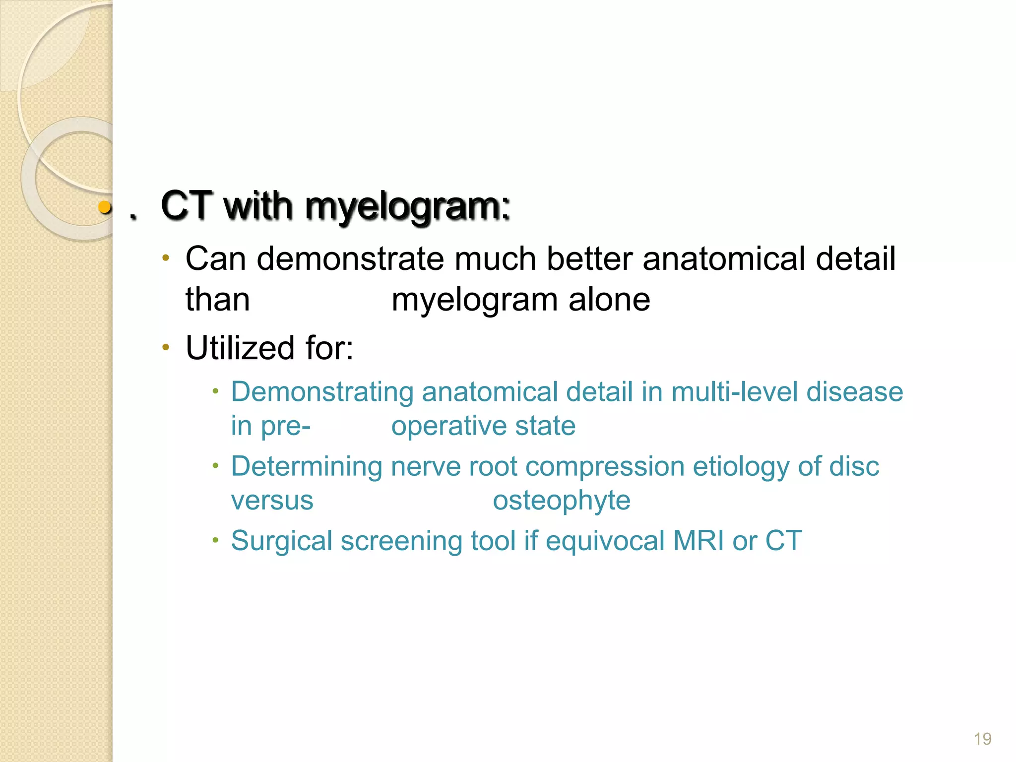 Degenerative disease of the spine | PPTX