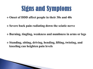 Degenerative Disc Disease | PPTX