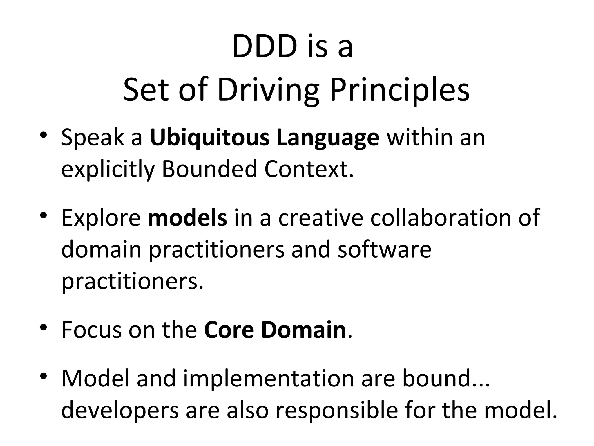 Domain Driven Design (DDD) | PPT