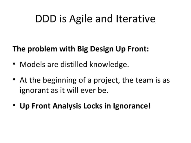 Domain Driven Design (DDD) | PPT | Computing | Technology & Computing