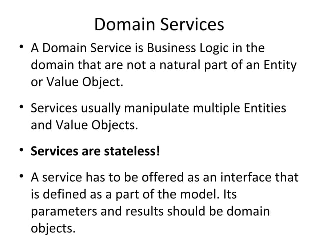 Domain Driven Design (DDD) | PPT | Computing | Technology & Computing