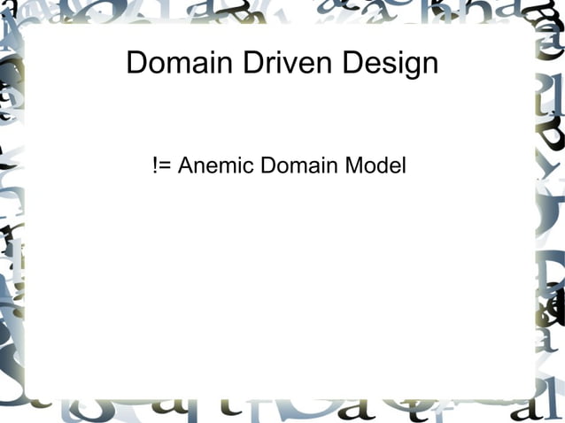 Domain Driven Development | PPT