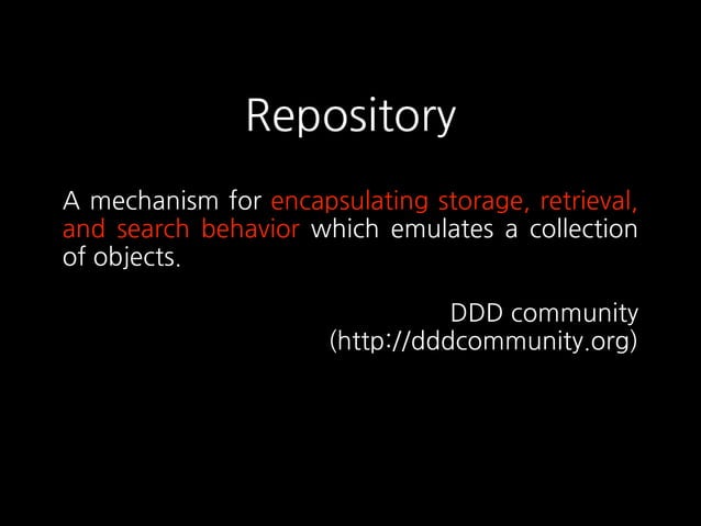 DDD Repository | PPT