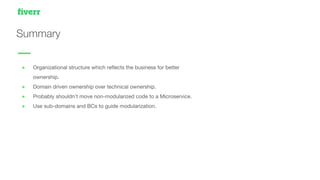 DDD Strategic Patterns and Microservices by Example | PPT