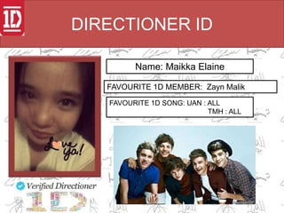 Directioner ID | PPTX
