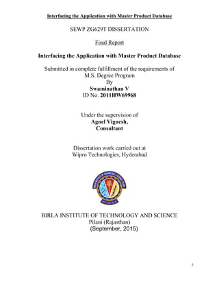 2011HW69968-Dissertation Final Report | PDF