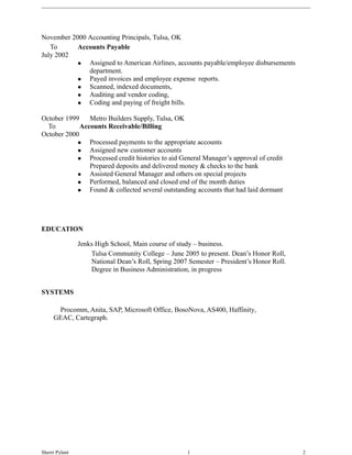 slp resume 3 | PDF
