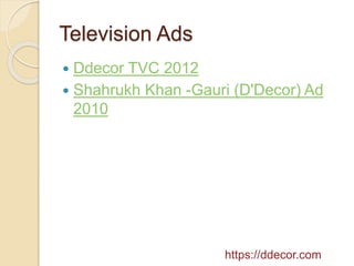 D’decor – Home Fabrics Pvt Ltd | PPTX