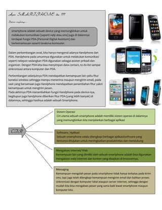 Apa SMARTPHONE ITU ? | DOCX
