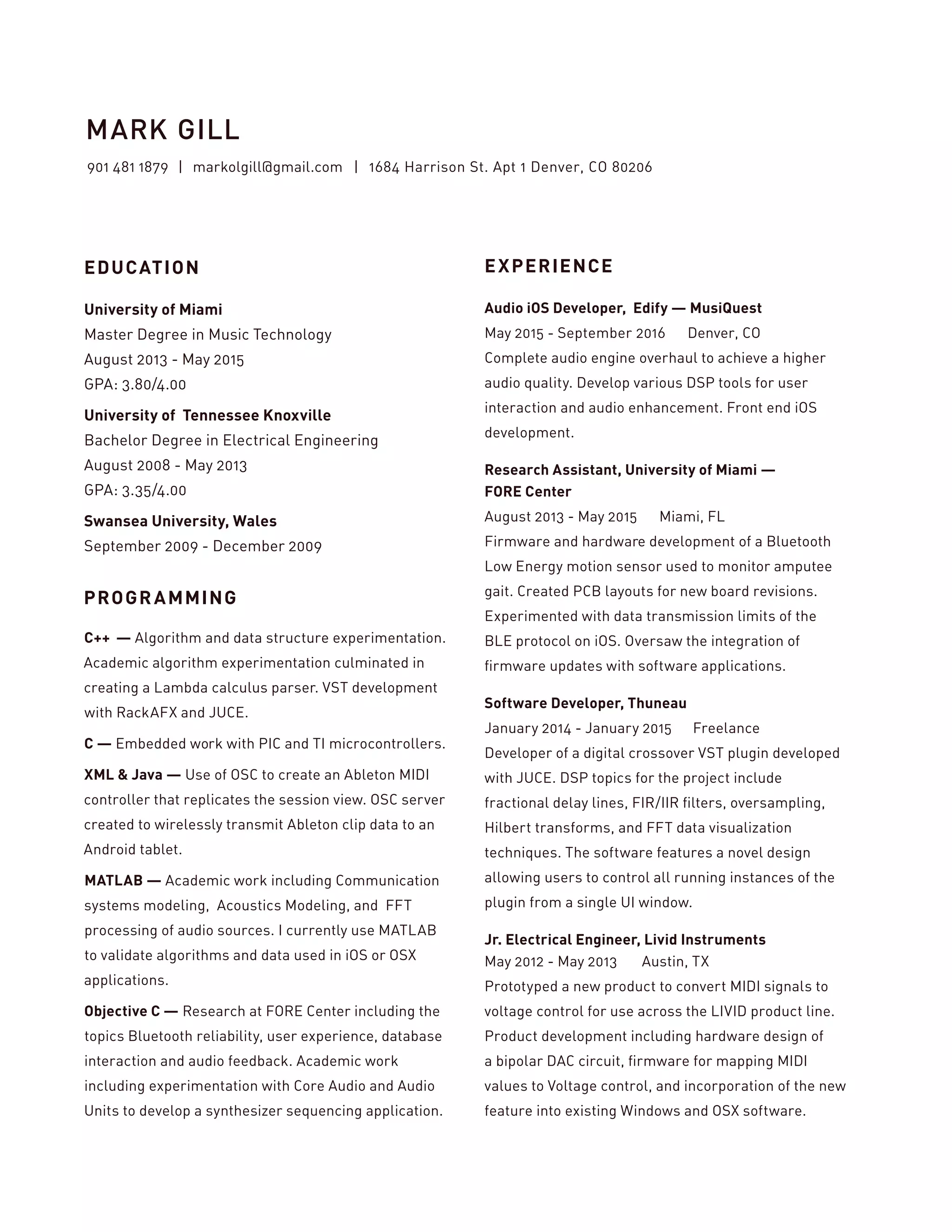 MarkGill_Resume | PDF