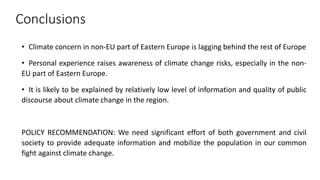 Green Concerns and Salience of Environmental Issues in Eastern Europe ...