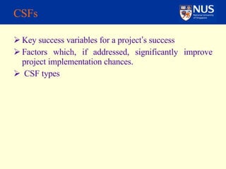Critical Success Factors for Implementation of ERP Projects | PPT