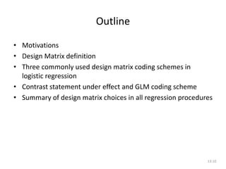 Design matrix and Contrast | PPTX | Physics | Science