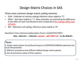 Design matrix and Contrast | PPTX | Physics | Science
