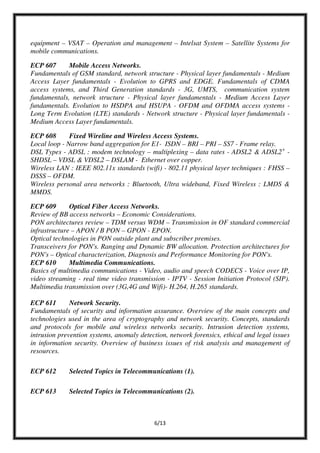 Prof MSc Program in Electronics | PDF