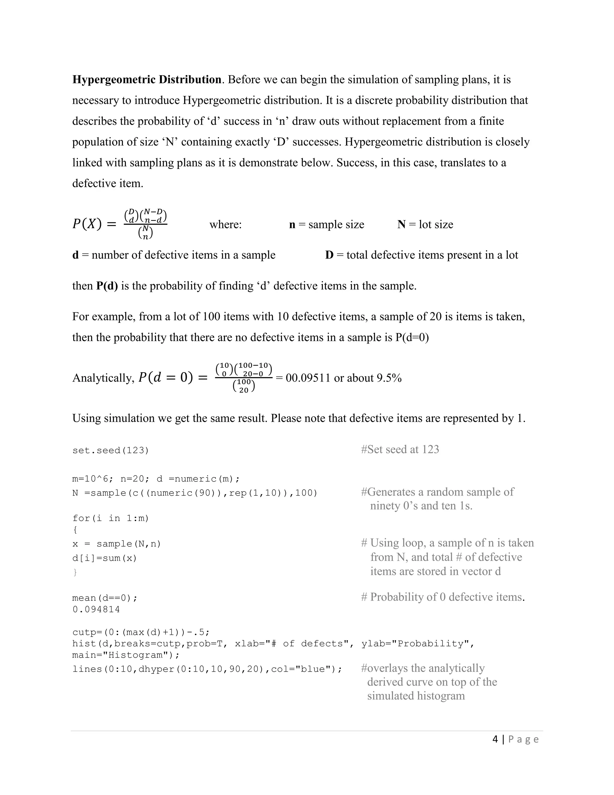 Sampling Acceptance Project | PDF