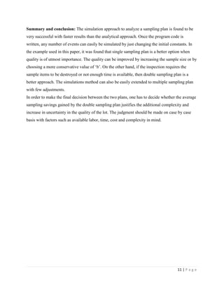 Sampling Acceptance Project | PDF