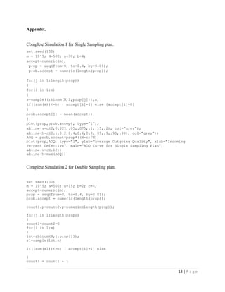 Sampling Acceptance Project | PDF