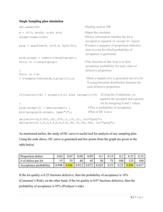 Sampling Acceptance Project | PDF